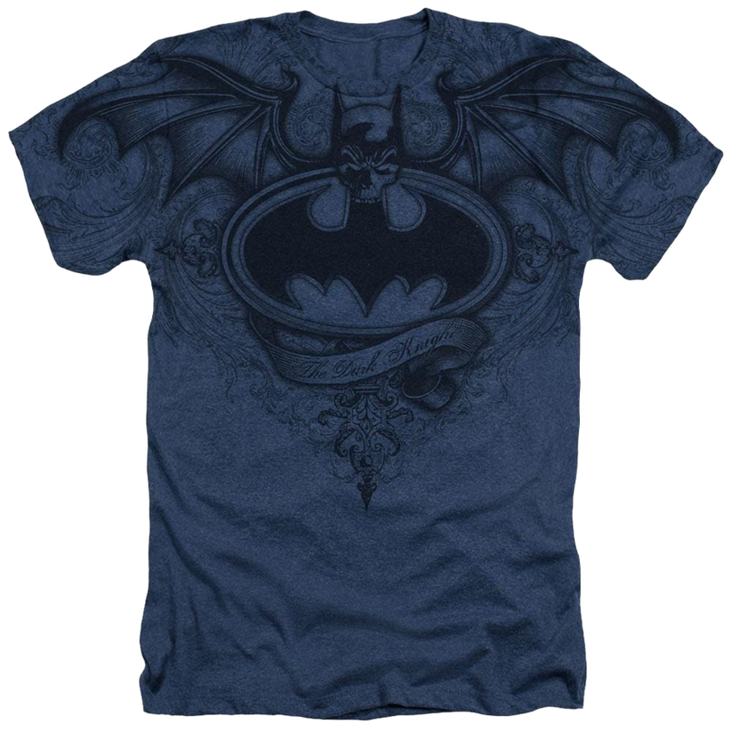 Batman Sublimation Winged Logo Adult Regular Fit Heather T-Shirt – Sons ...